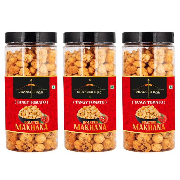 Dhanush Baan Roasted Tangy Tomato Flavored Makhana Fox Nut 300 g Crispy ...