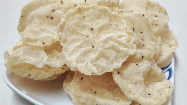 Veganic Rice Papad | Khichiya Papad | Hexagonal Appalam Akki Happala ...