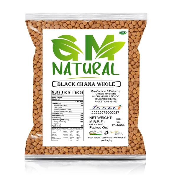 GM NATURAL Chana Rajasthan Special Dryland Farming Kala chana,Rich in ...