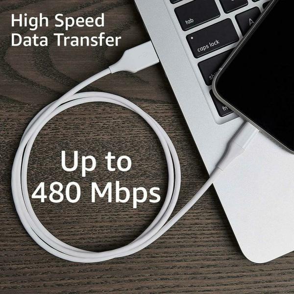 RETRACK Powerline with Armid Fiber USB Charging Cable (White) (Pack of ...