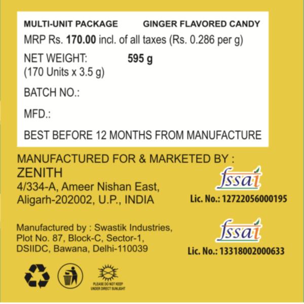 Clumsy Candy - Combo Pack of 20 jars - Ginger flavor, 170 candies per ...