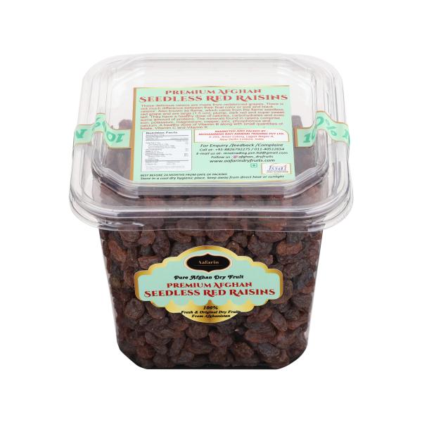 AAFARIN Premium Afghan SEEDLESS RED Raisins LAL KISHMISH Flame Raisins ...