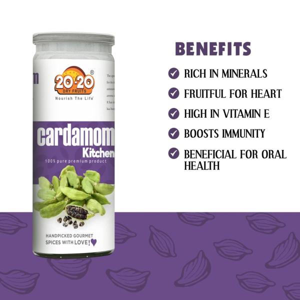 20-20 Dry Fruits Cardamom Kitchen - Whole Green Cardamom, 100 Gm - JioMart