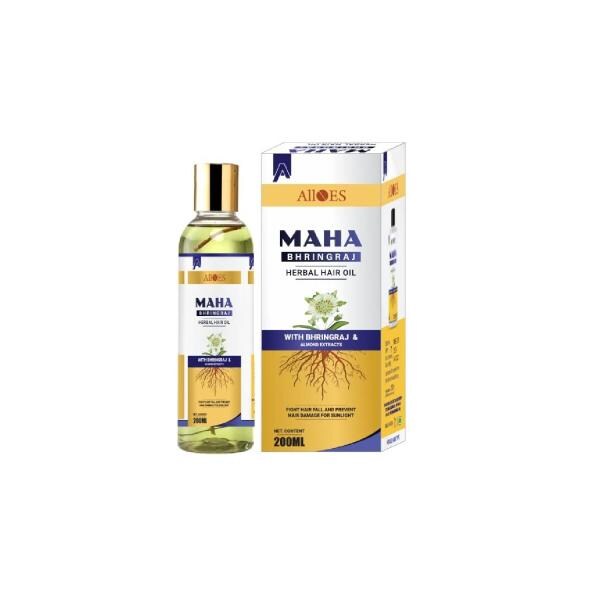 Alloes Pharmaceuticals Maha Bhringaraj Oil - 200 ml - For All Hair ...