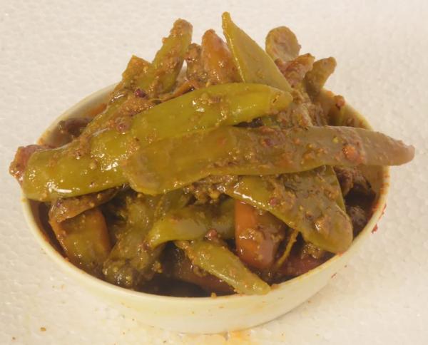 Achari Pickles Green Chilli Pickle Homemade Fresh Green Chilli or ...