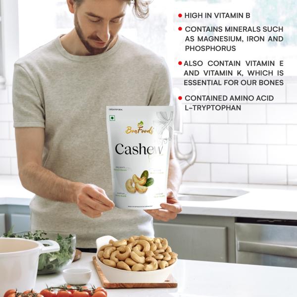 Bon Foods Premium Milky White Sweet Whole Cashew Nuts 500g Cashews ...