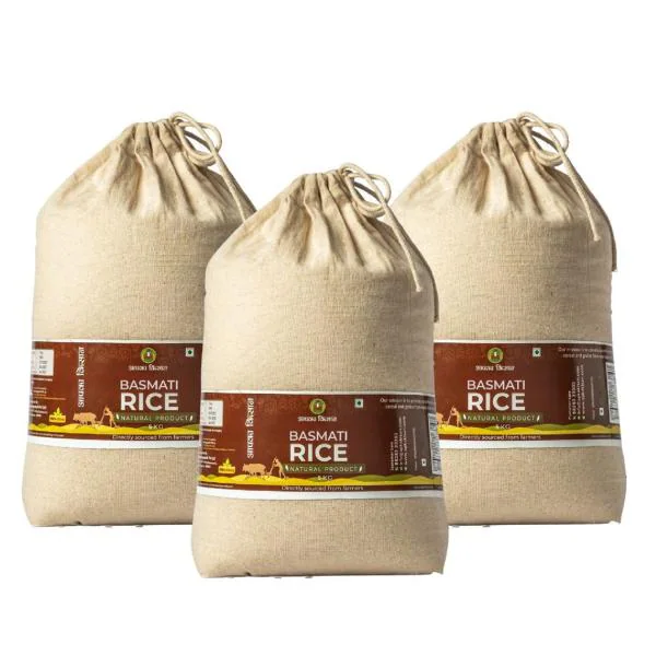 APKA KISAN / Natural Aroma Basmati Rice -Rice of Madhya Pradesh - 5 Kg ...