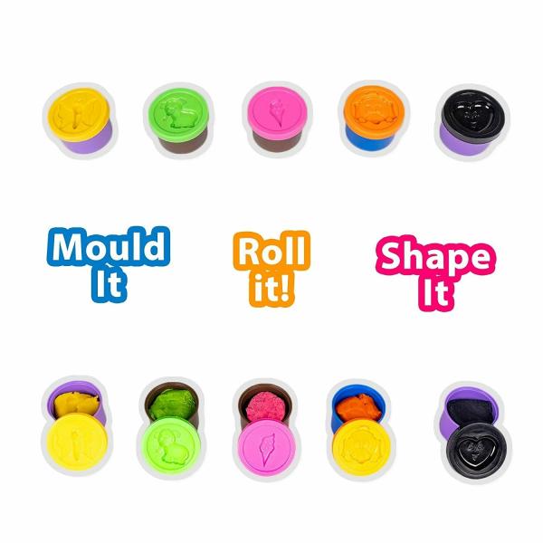 Enorme 5 In 1 Magic Dough Clay Set With Moulding Animal Shapes To ...