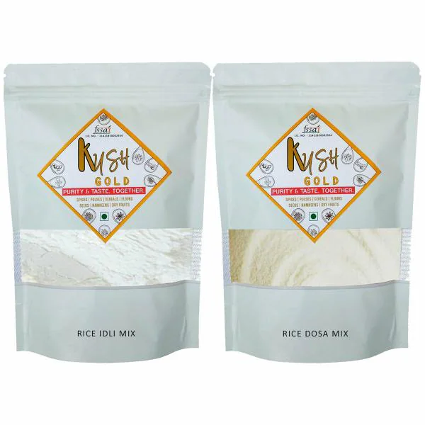Kush Gold Combo Pack (Rice Idli & Rice Dosa) Instant Mix / South Indian ...