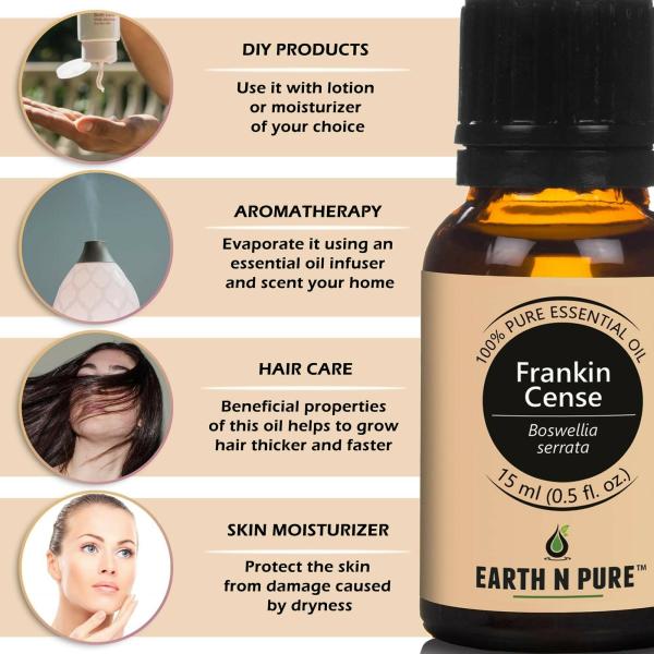 Earth N Pure Frankincense Essential Oil (Loban Oil) 100% Pure ...