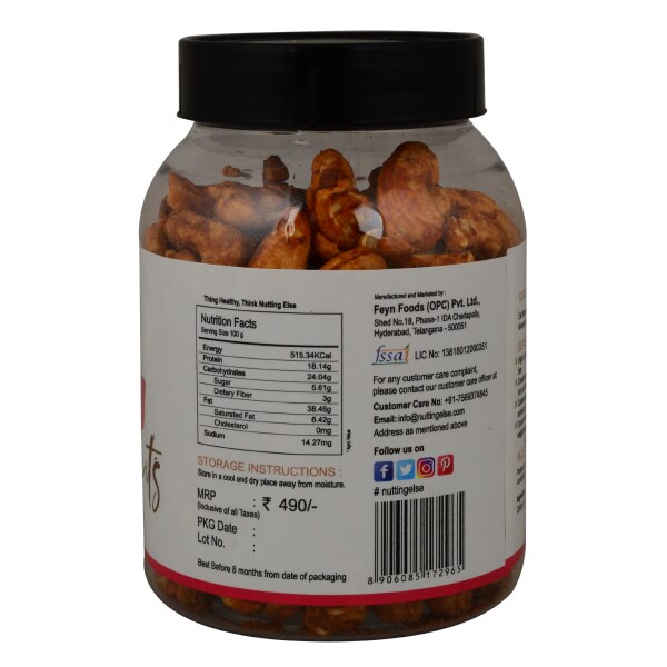 NUTTING ELSE Chilli & Lime Cashew Nuts 250 gm - JioMart