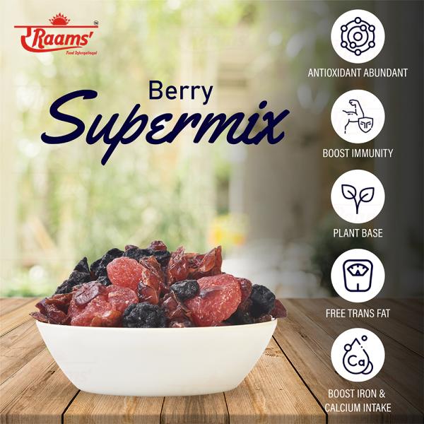 RRAAMS' COMBOS SUPERMIX BERRIES 250GM & BLUEBERRY AND CRANBERRY DUET ...