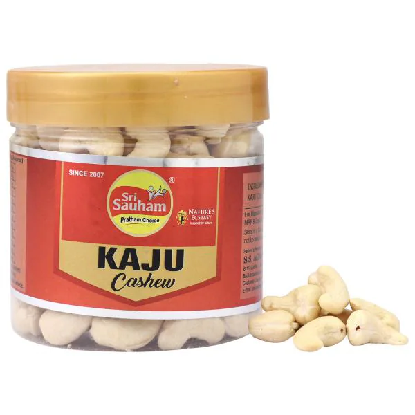 SRI SAUHAM Combo Pack Cashew Nuts Kaju & Badam almond ( 200 Gm Cashew ...