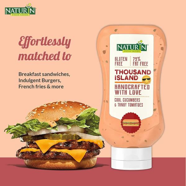 Naturin Combo Pack of 2- Thousand Island 290g and Peri-Peri Mayo 290g ...