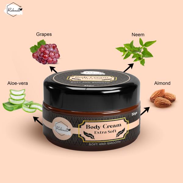 Rabenda Body Extra Soft Cream Natural Glow Cell Repair For Face, Hand & Body (50gm) - JioMart