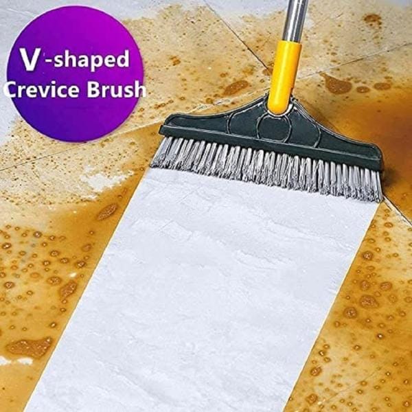 DIVUE 2 in 1 Floor Cleaning Broom Brush with Microfiber mop Rotating ...