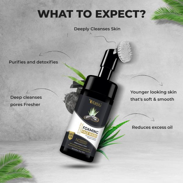 Otrix Activated Charcoal Foaming Face Wash With Built-In Face Brush ...