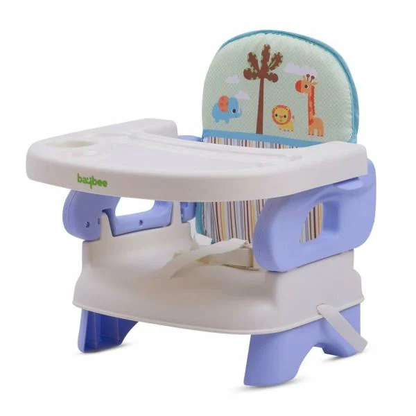 Baybee Blue Booster Chair with Removable Feeding Tray and Safety Belt ...
