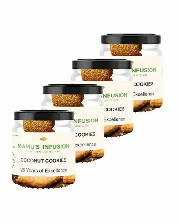 Mamus Infusion Coconut Cookies Vegeterian 250 g (Pack of 4) - JioMart