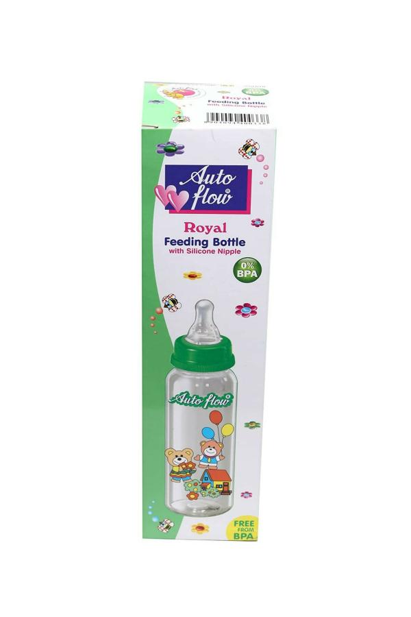 Auto Flow Green Polypropylene Royal Feeding Bottle 250ml - JioMart