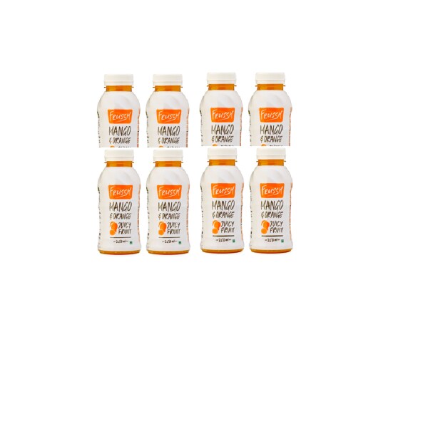 FRUSSH Orange Mango 250ml Fruit Juice (Pack of 8) - JioMart