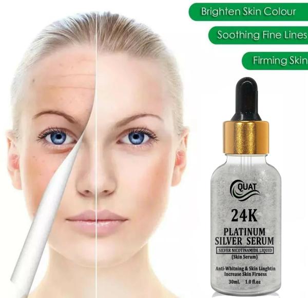 QUAT 24K Platinum Silver Anti Whiting & Skin Whitining Serum - 30 ml ...