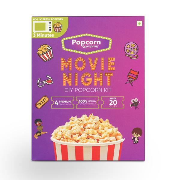 Mini Movie Night Kit with 4 Seasoning- 450gm - JioMart