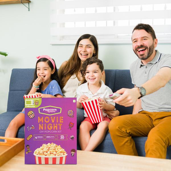 Mini Movie Night Kit with 4 Seasoning- 450gm - JioMart