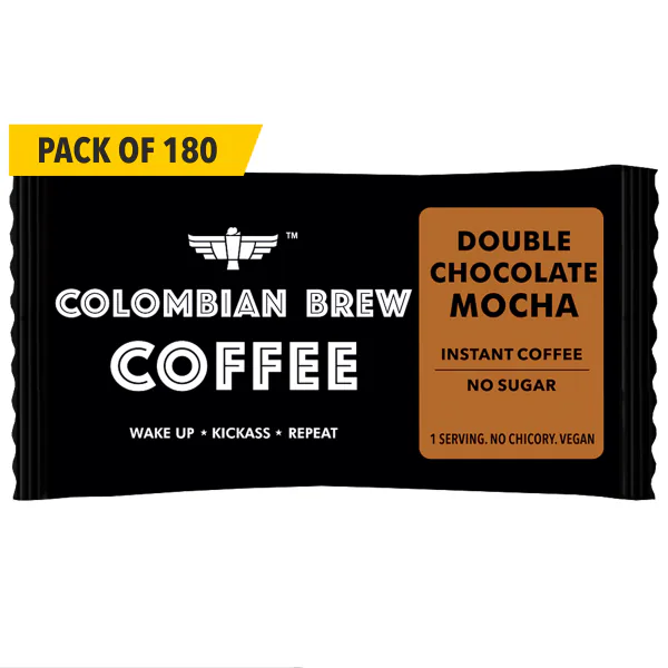 Colombian Brew Double Chocolate Mocha Instant Coffee Powder Sachets ...