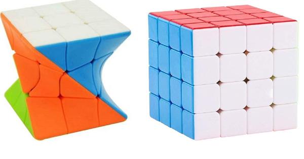 Grest High Speed 4x4x4 & 3x3x3 Twister Twist High Stability Magic ...