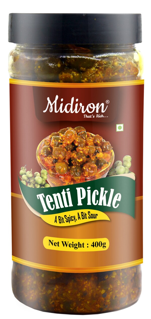Midiron Homemade Indian Traditional Taste Tenti Pickle (400g), Premium ...