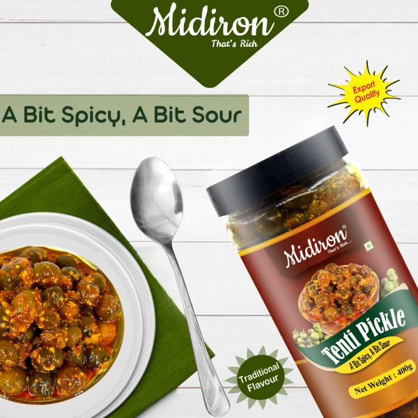 Midiron Homemade Indian Traditional Taste Tenti Pickle (400g), Premium ...