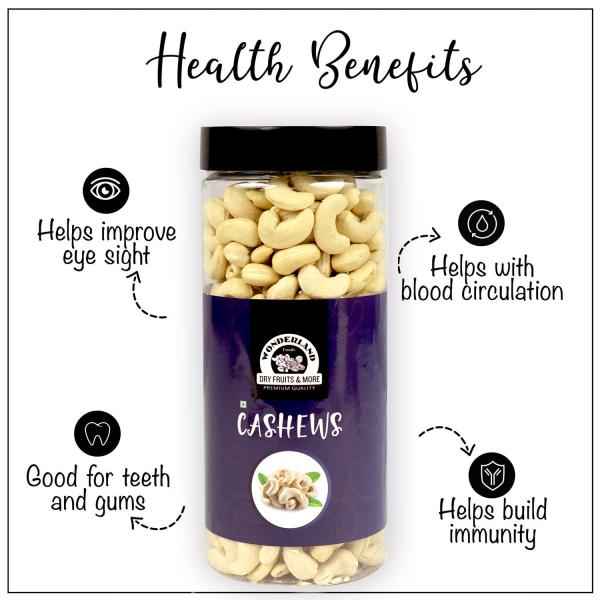 Wonderland Foods - Whole Raw Cashew (Kaju) W320-Grade 900g (450g X 2) - JioMart