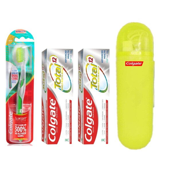 Colgate Slim Soft Advance Toothbrush Ultra Soft Toothbrush+Colgate ...