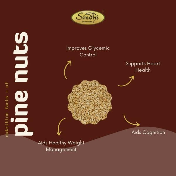 Sindhi Dry Fruits Premium Chilgoza Giri, Pine Nuts without Shell, Crunchy Pine seeds for eating ...