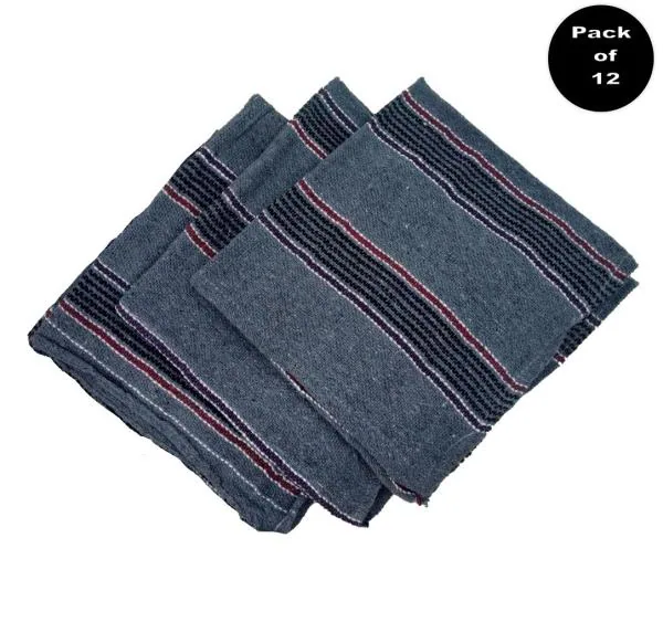 Shop By Room Grey Floor Duster/Wet Dry Cotton Cleaning Cloth/Mop 26 x ...