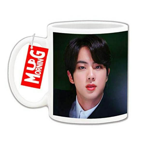 Mug Morning BTS Jin Mug BTS Jin Coffee Mug BTS Jin Cup BTS Jin Black ...