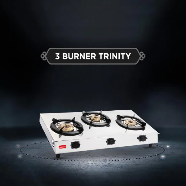 MAGIC plus 3 Burner TRINITY Stainless Steel Gas Stove - JioMart