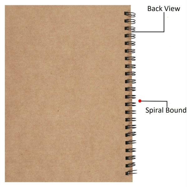 Lakeer A5 Personal Unruled Diary Spiral 90 Pages Book 120 GSM Thick ...