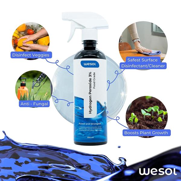 Wesol Hydrogen Peroxide 500 ML Pack - JioMart