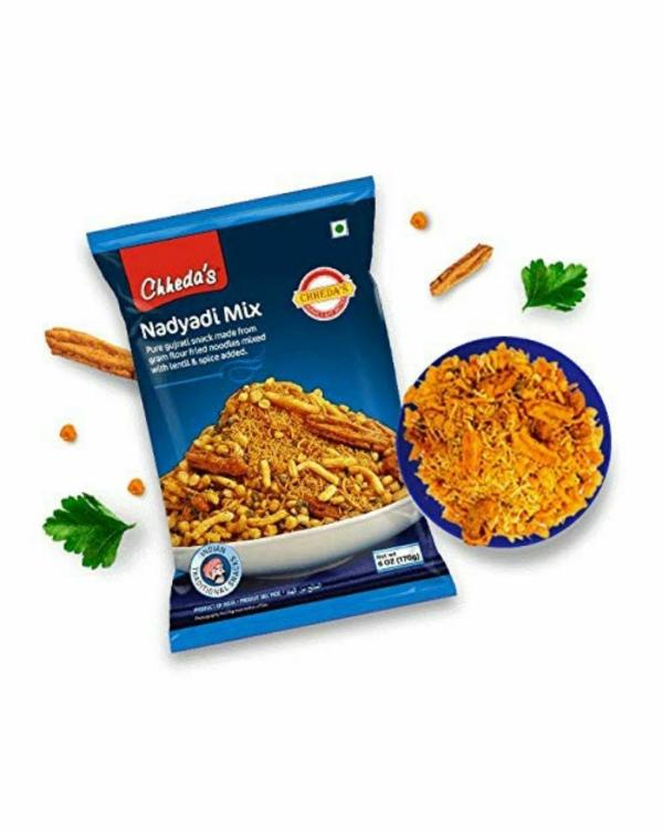 Chheda's Nadiyadi Mix - Gujrati Snack - Besan Sev Mixed with Lentils ...