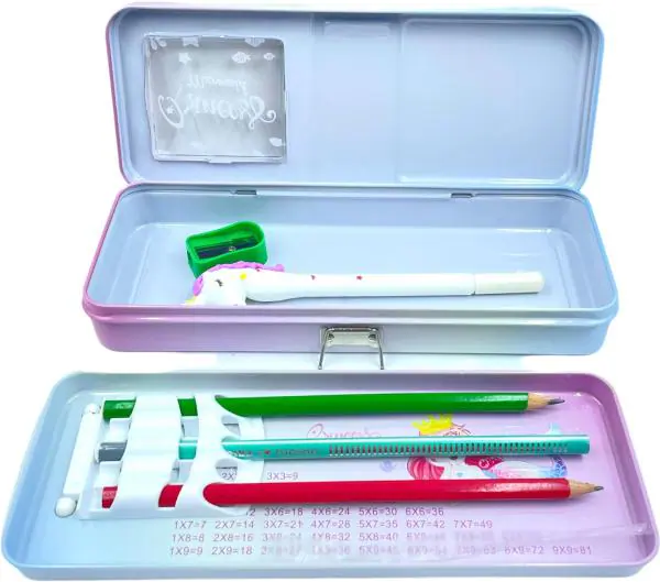 Fullkart PencilBox_001 Nature Art Metal Pencil Box (Set of 1, Black ...