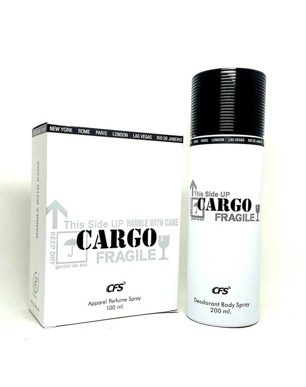 CFS Cargo White Deodorant Body Spray 200ml & CFS Cargo White Perfume ...