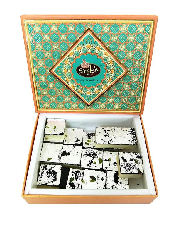 Singla Sweets Chcocalate Burfi 500G Delicious Sweet Box - JioMart