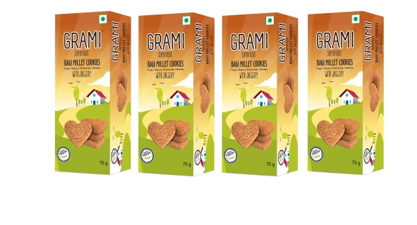 GramSuper - Ragi Cookies mille Combo Pack Healthy Snacks Combo 4 Packs ...