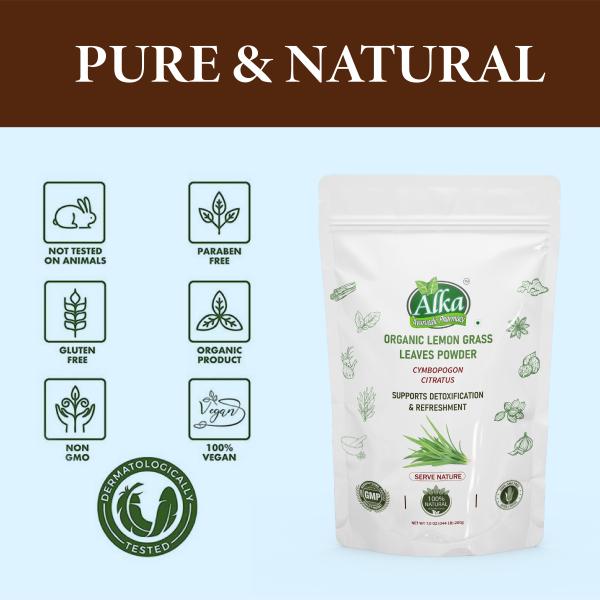 Alka Ayurvedic Pharmacy - Pure Natural Organic Lemon Grass Leaves ...