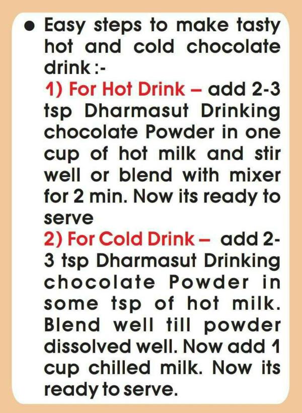 Dharmasut Instant Drinking Chocolate Powder, 100 G - JioMart