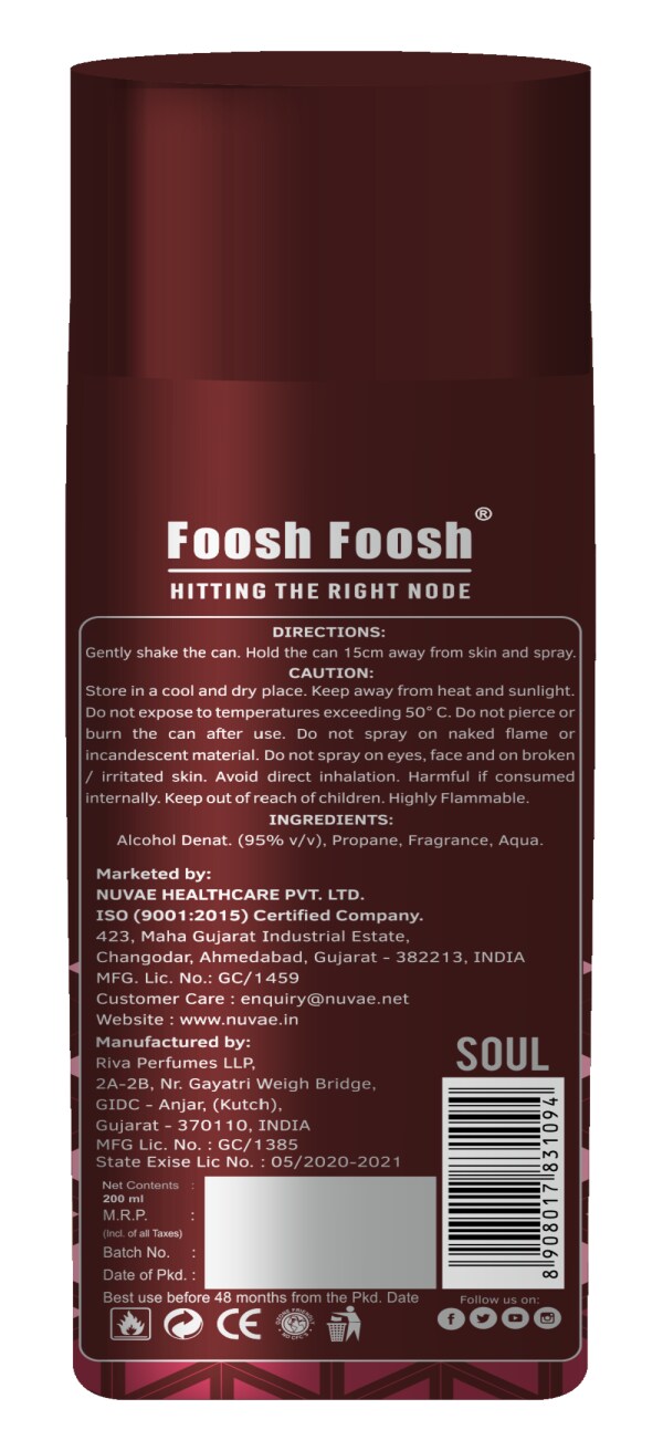 FOOSH FOOSH DEO SOUL 200 ML - JioMart