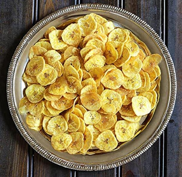 Veganic Banana Chips | Salted Kerala Plantain Wafers Ethakka Upperi ...