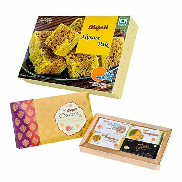 Bhagats Heera Sweets Mysore Pak and 4 In 1 Son Roll with Almonds and ...